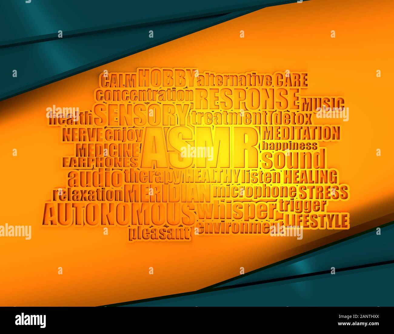 Acronym ASMR - Autonomous Sensory Meridian Response. Health care ...