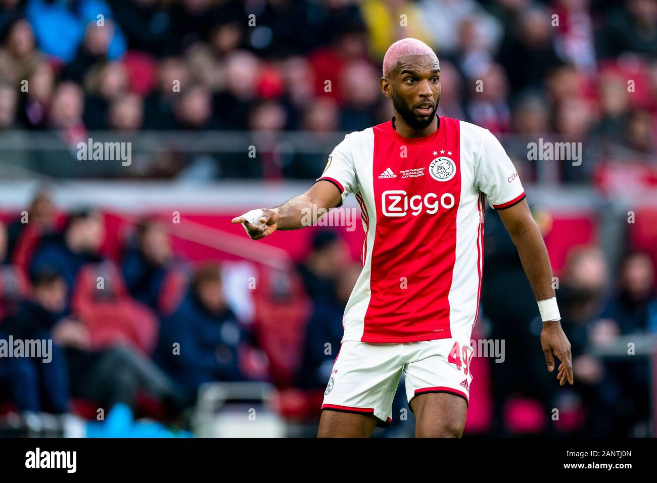 AMSTERDAM, 19-01-2020, football, Johan Cruijff ArenA, Dutch eredivisie ...