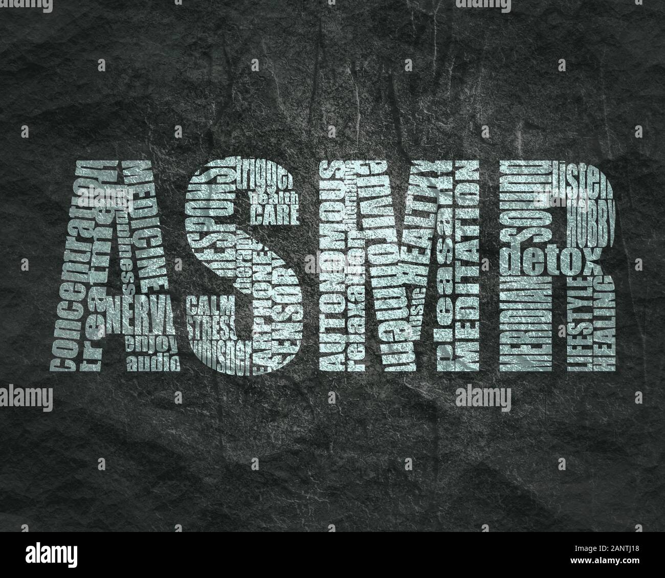 Acronym ASMR - Autonomous Sensory Meridian Response. Health care ...