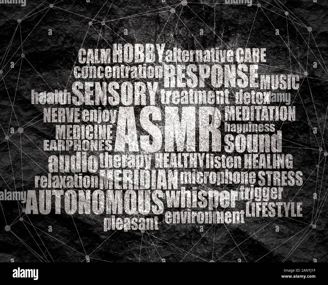 Acronym ASMR - Autonomous Sensory Meridian Response. Health care ...