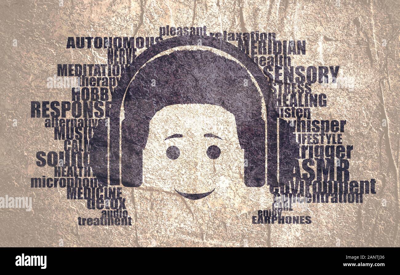 Acronym ASMR - Autonomous Sensory Meridian Response. Health care ...