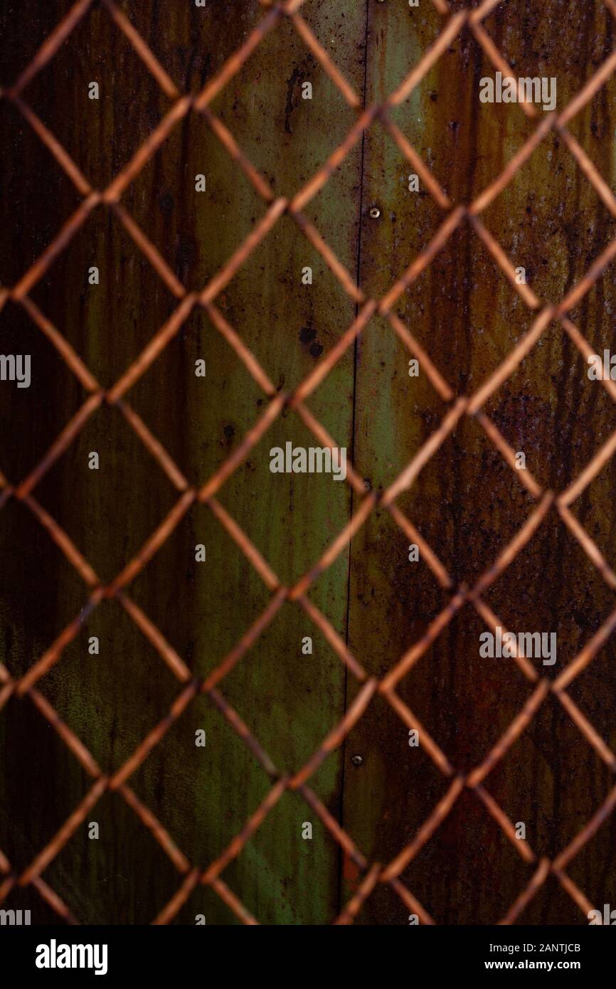 Unfocused rusty mesh texture background. Stock photo of a rusty mesh ...