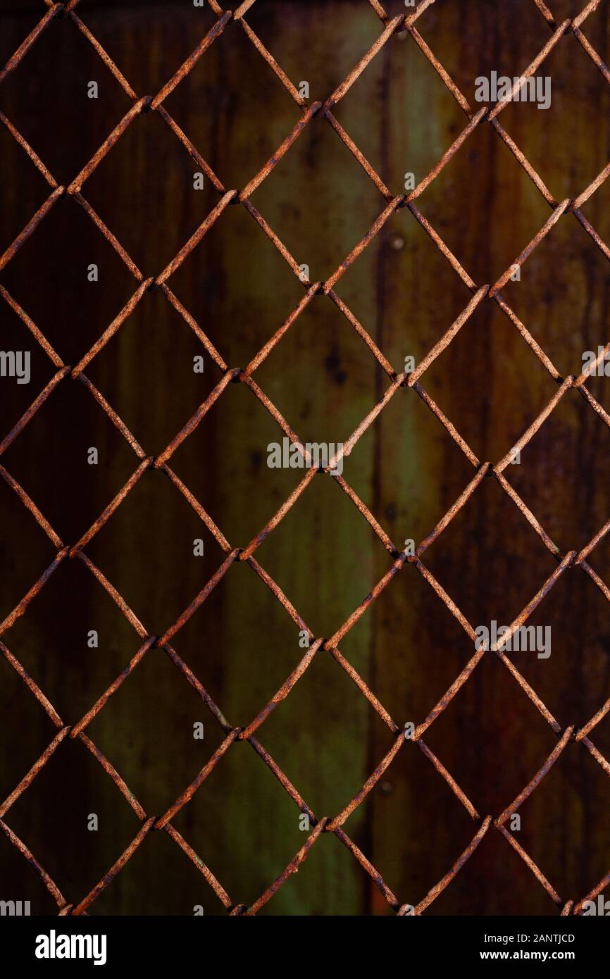 Rusty mesh background texture. Stock photo focus on a rusty sect of the ...