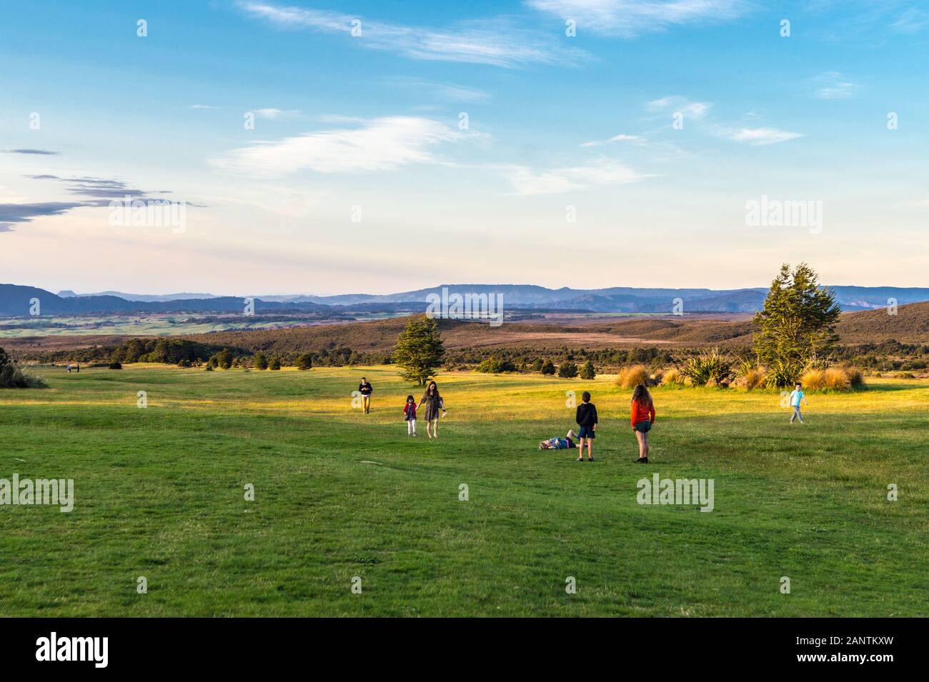 Forests of Wanganui National Park seen from Chateau Tongariro hotel ...