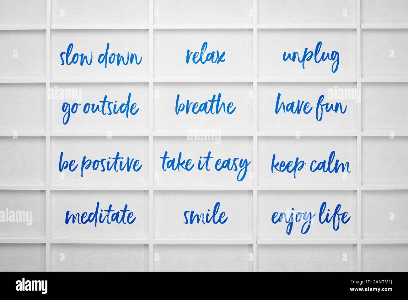 slow down, relax, take it easy, keep calm and other motivational ...