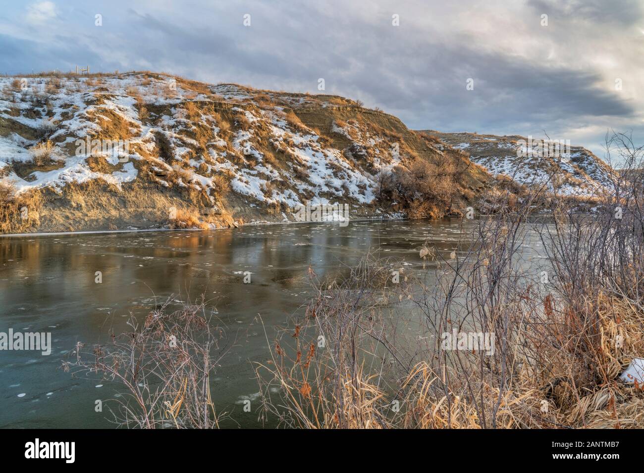 lower Poudre River between Windor and Greeley in northern Colorado ...