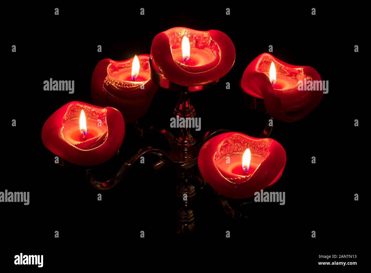Candelabra candles hi-res stock photography and images - Alamy