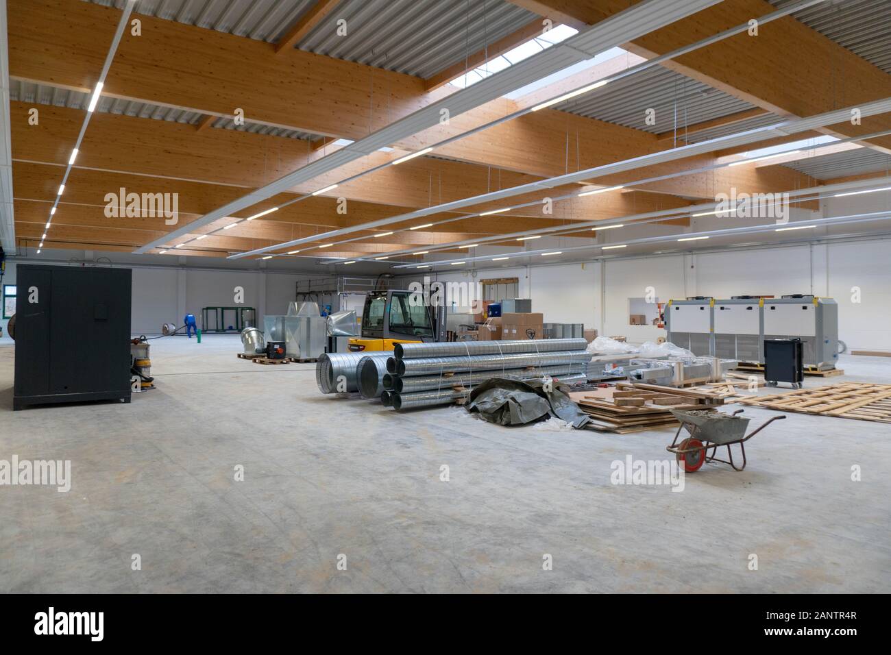 inside a factory building on a construction site there are accessories ...
