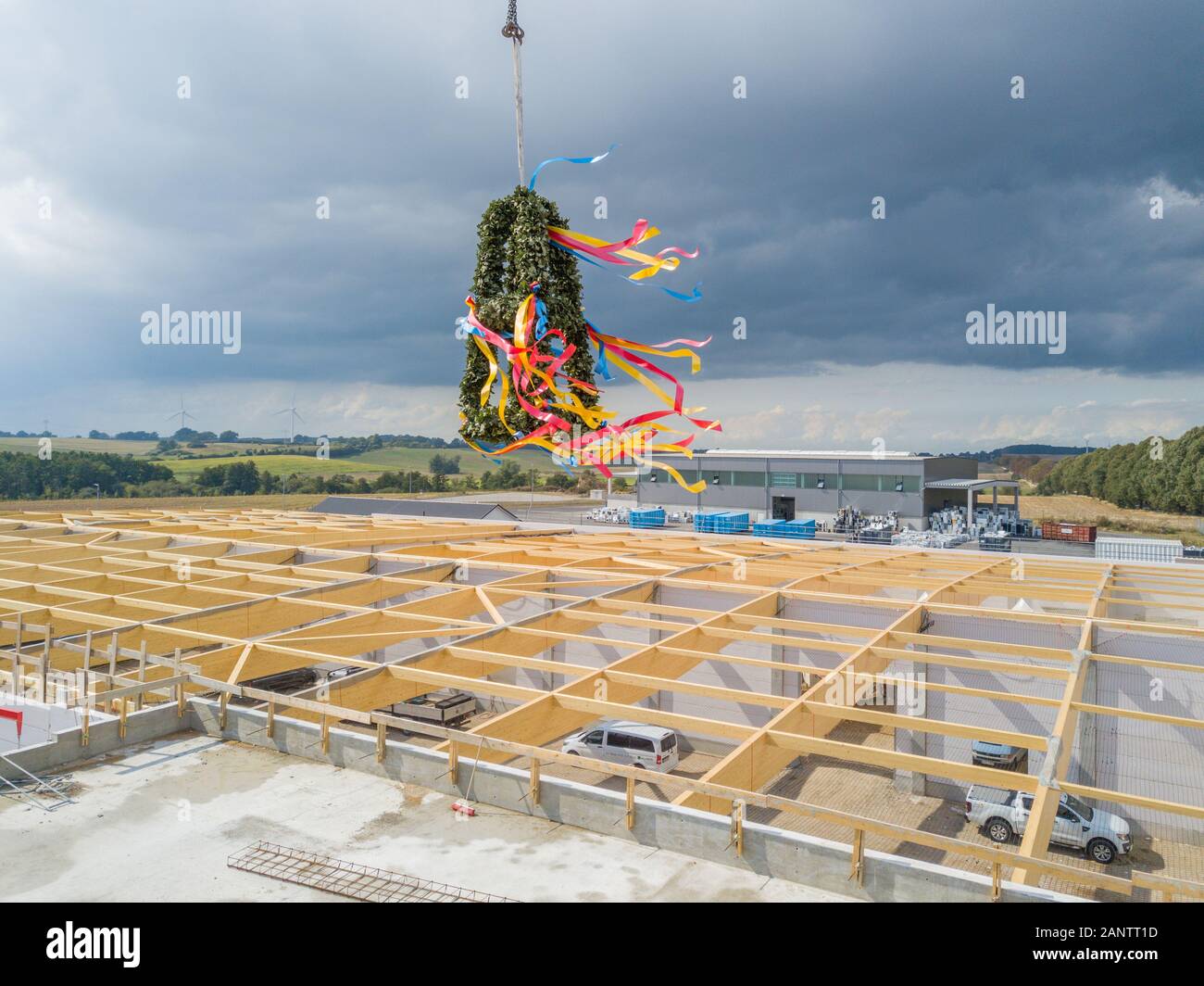 Colourful ribbons on building hi-res stock photography and images - Alamy