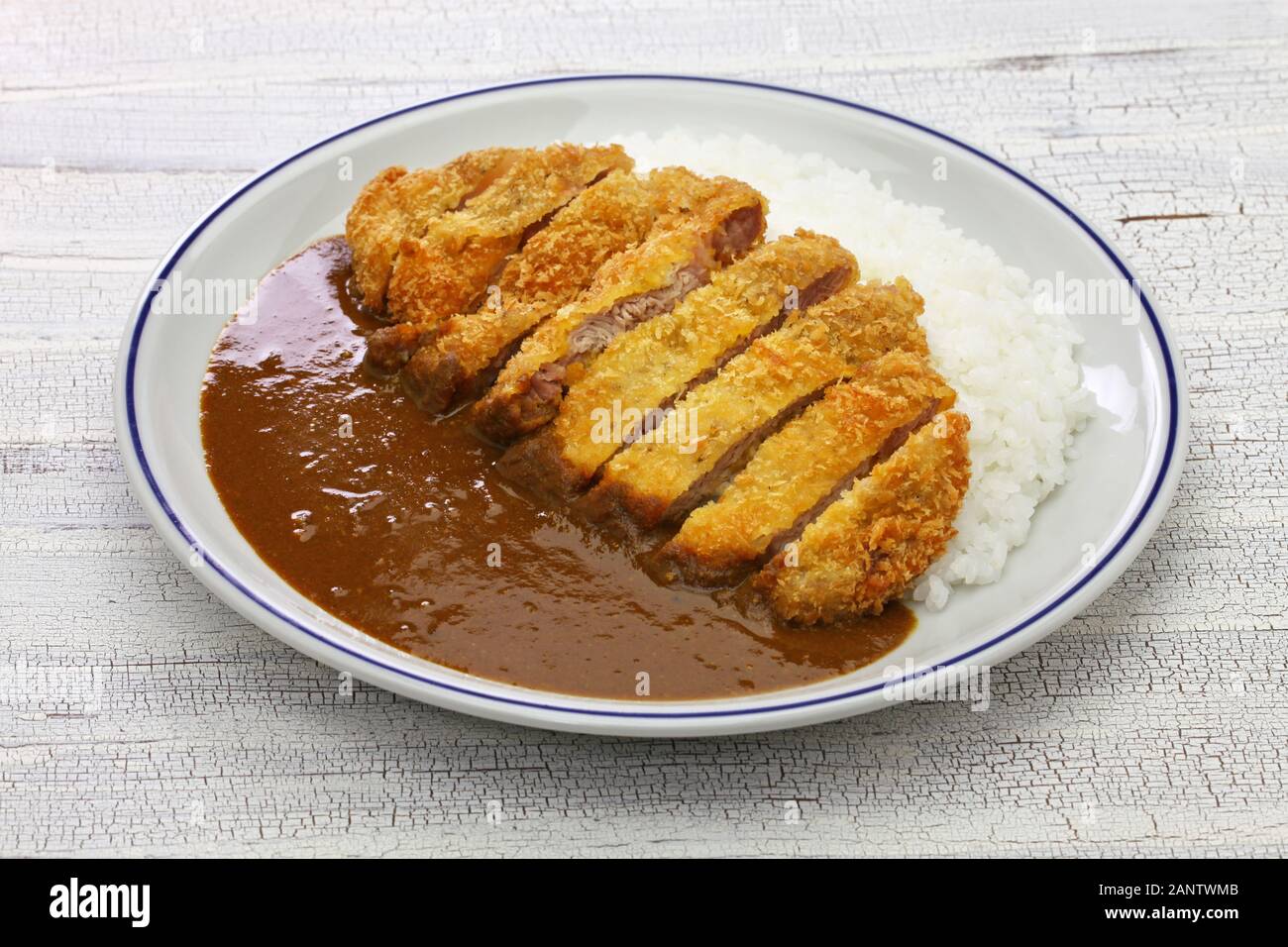 japanese katsu curry, japanese curry with pork cutlet Stock Photo - Alamy