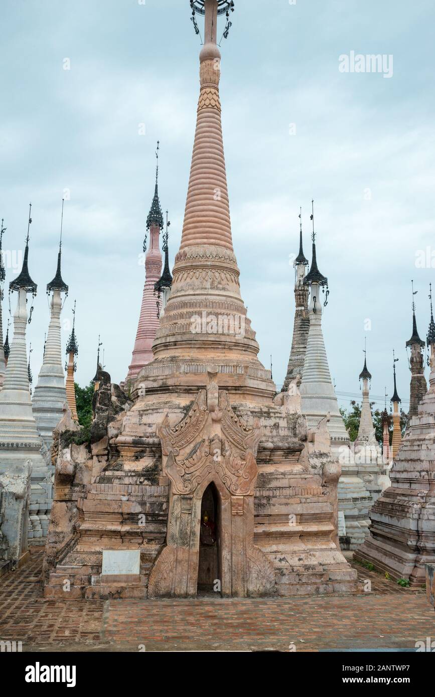 Kakku Pagodas, Shan State, Myanmar, Asia Stock Photo - Alamy