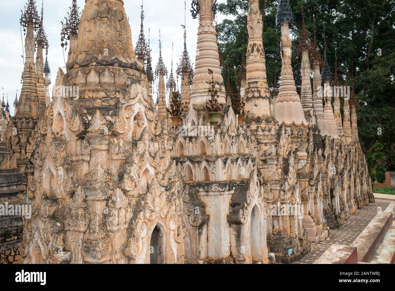 Kakku Pagodas, Shan State, Myanmar, Asia Stock Photo - Alamy