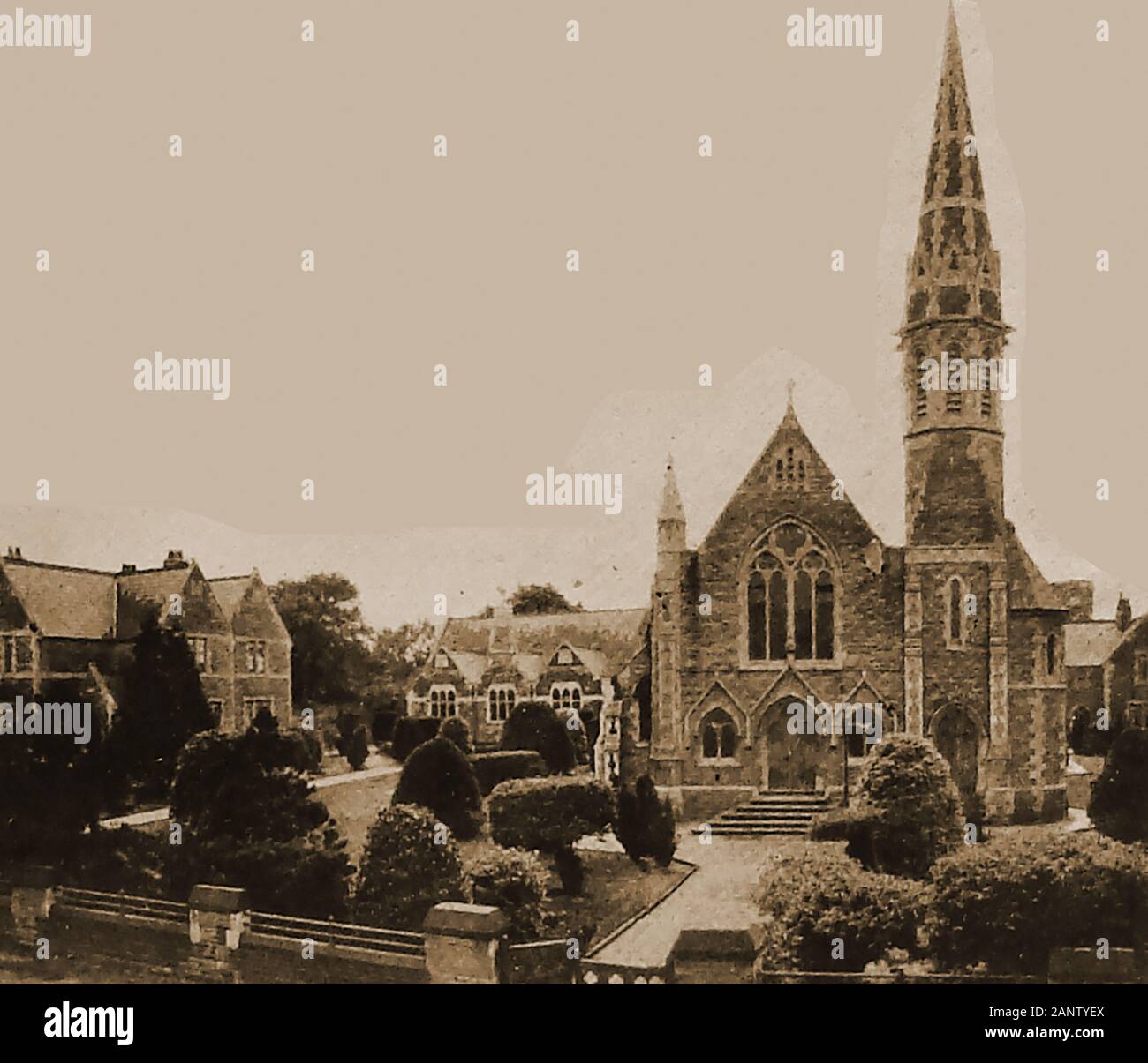 A vintage image of Wesley Memorial Church, Epworth, Lincolnshire ...