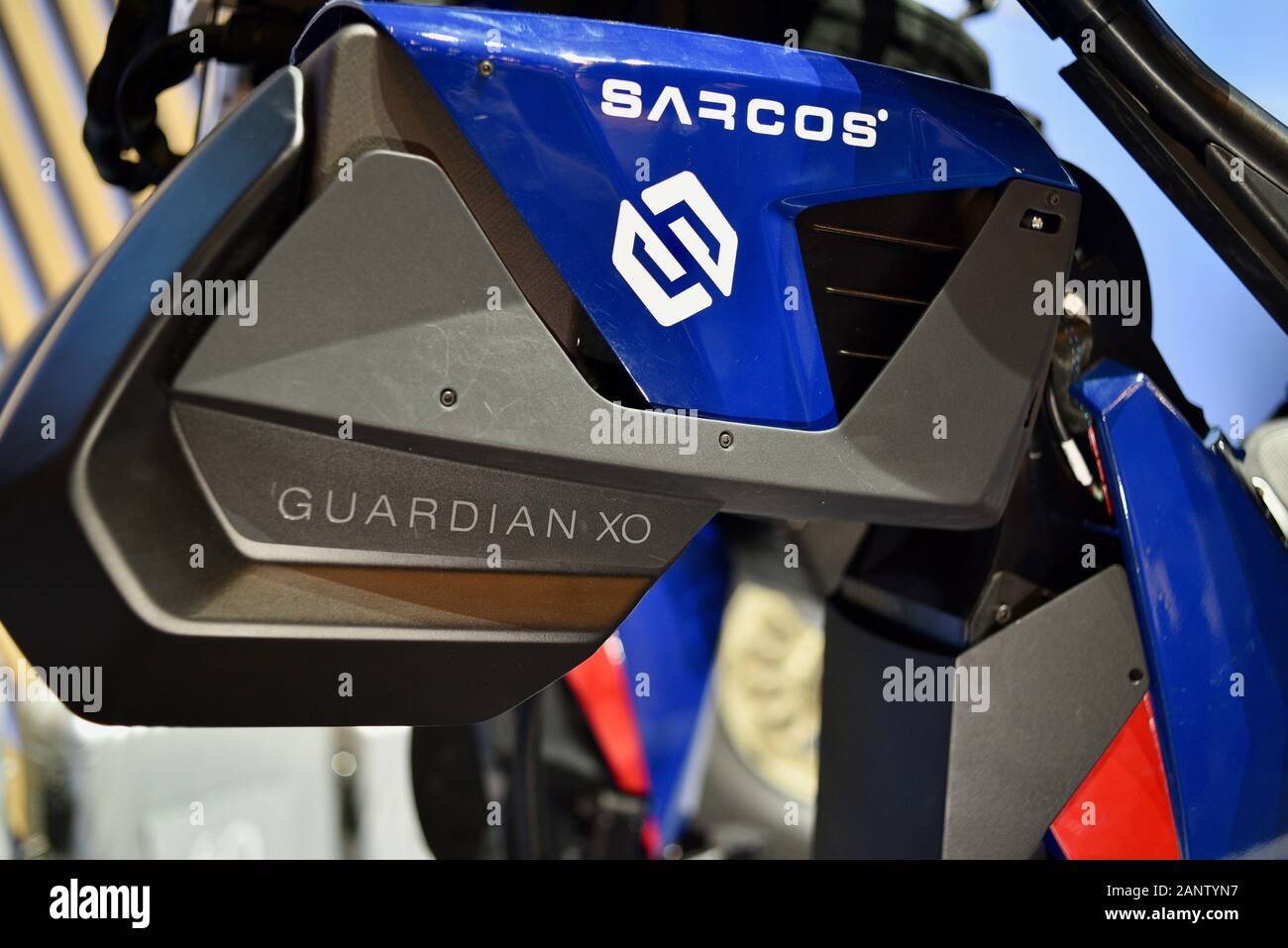 Demonstration of strength of Sarcos Guardian XO full-body powered ...