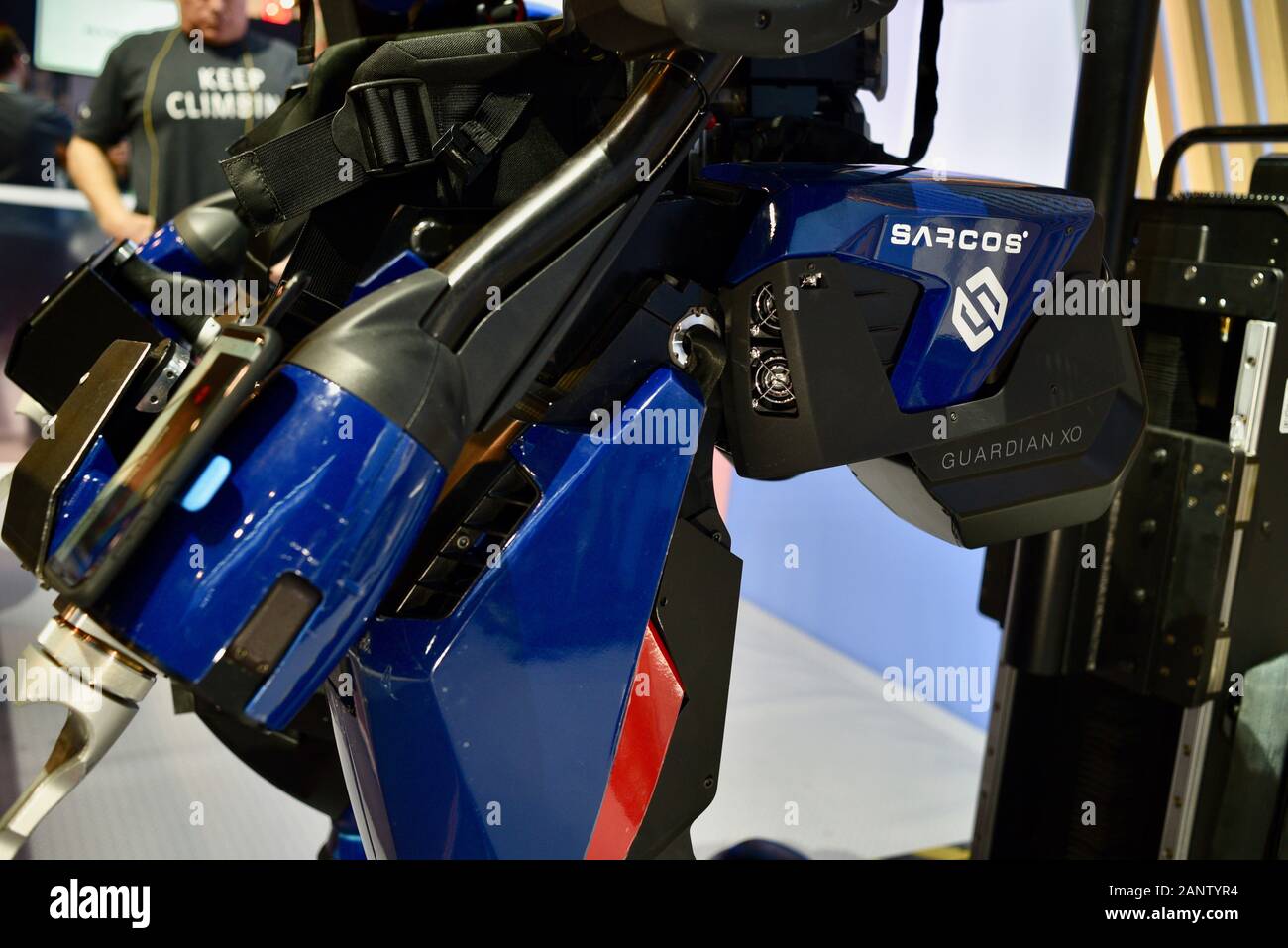 Demonstration of strength of Sarcos Guardian XO full-body powered ...