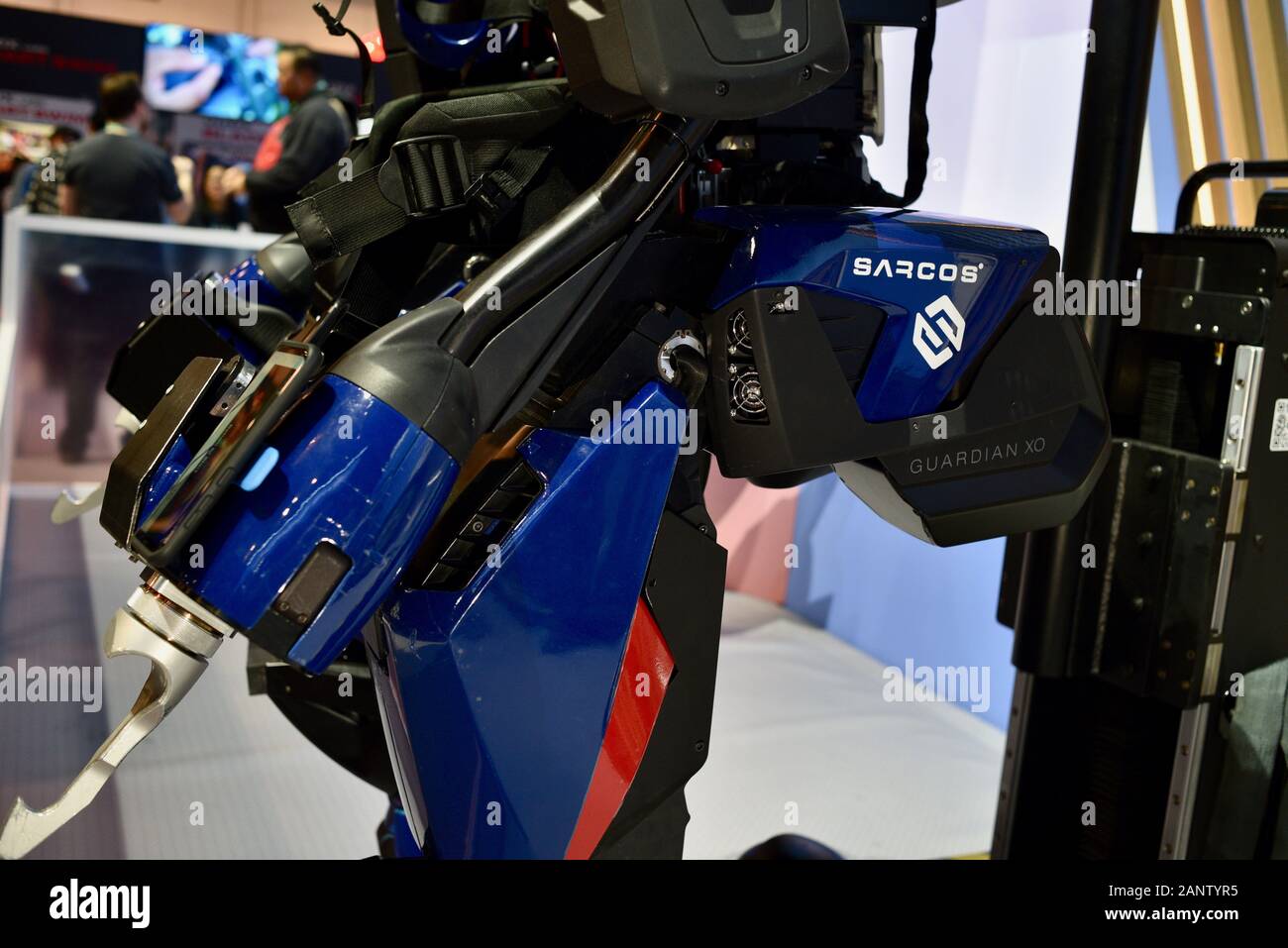 Demonstration of strength of Sarcos Guardian XO full-body powered ...