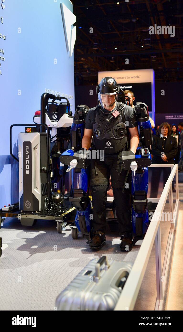 Demonstration of strength of Sarcos Guardian XO full-body powered ...