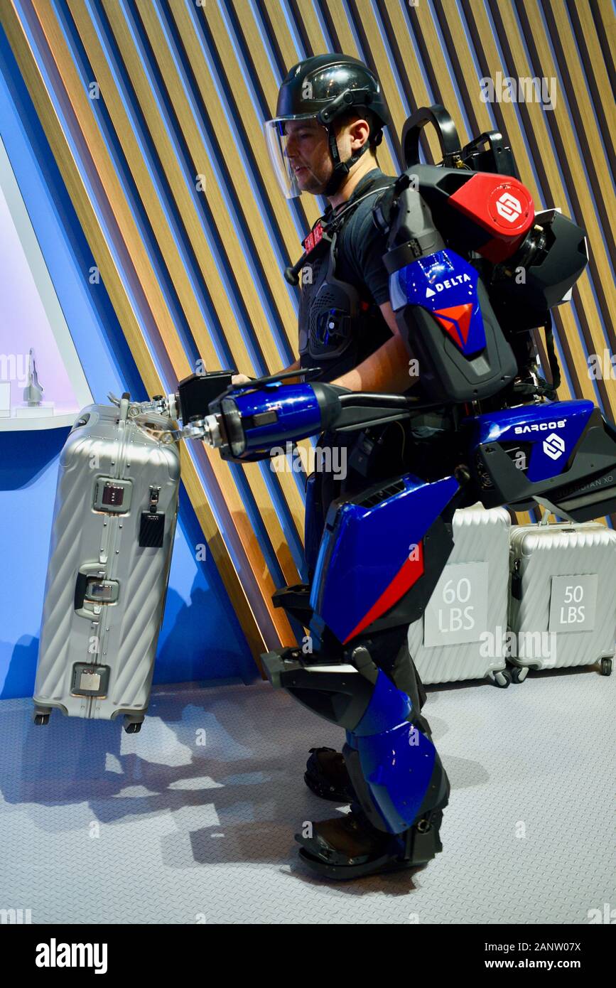 Demonstration of strength of Sarcos Guardian XO full-body powered ...