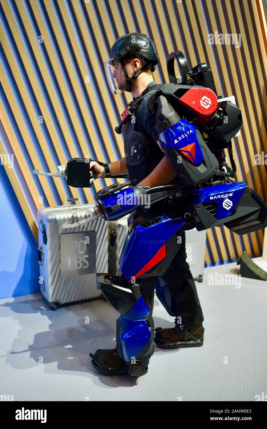 Demonstration of strength of Sarcos Guardian XO full-body powered ...