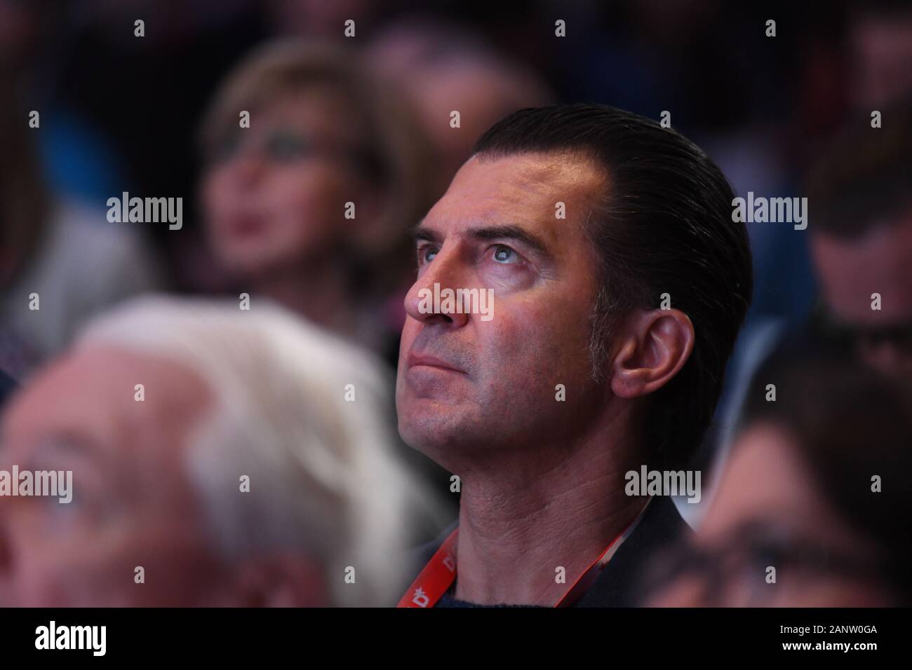 Munich, Germany. 19th Jan, 2020. Alexander Kluge (dctp GmbH) & Corinne ...