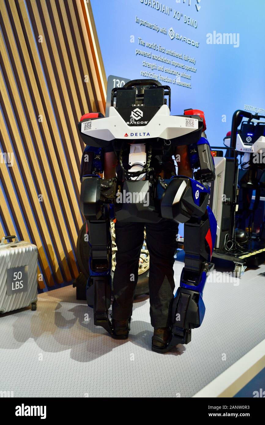 Demonstration of strength of Sarcos Guardian XO full-body powered ...