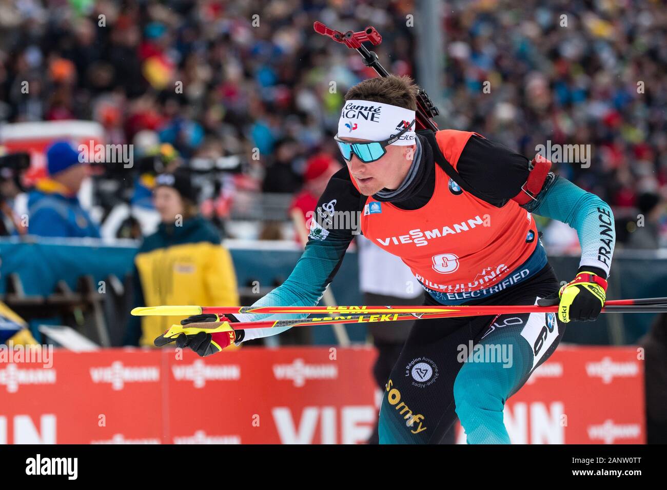 Ruhpolding, Germany. 19th Jan, 2020. Biathlon: World Cup, pursuit 12.5 ...