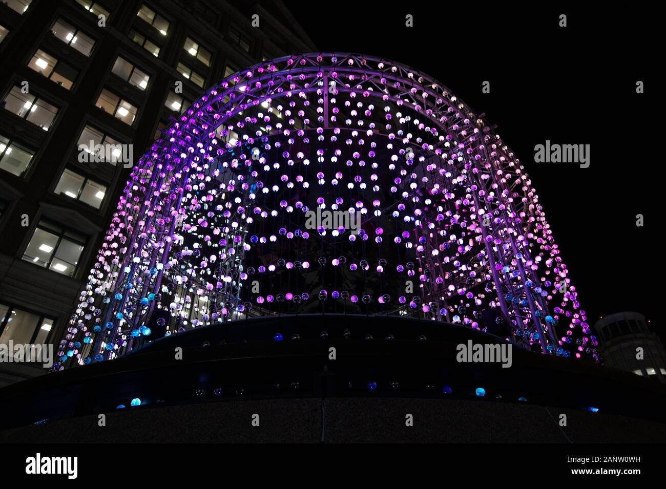 Ditto by Ithaca Studio at the Winter Lights 2020 art festival in Canary ...