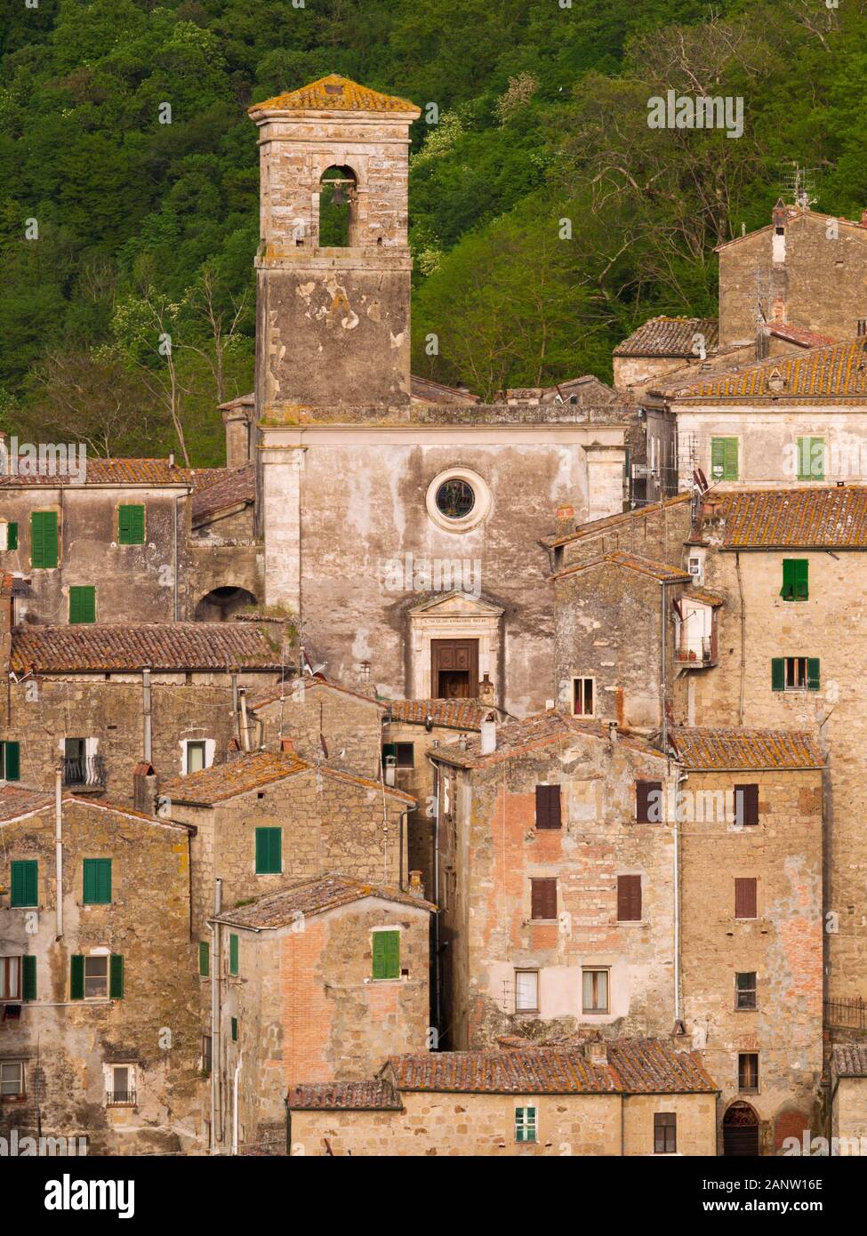 Sorano, the ancient town in Tuscany, Italy Stock Photo - Alamy