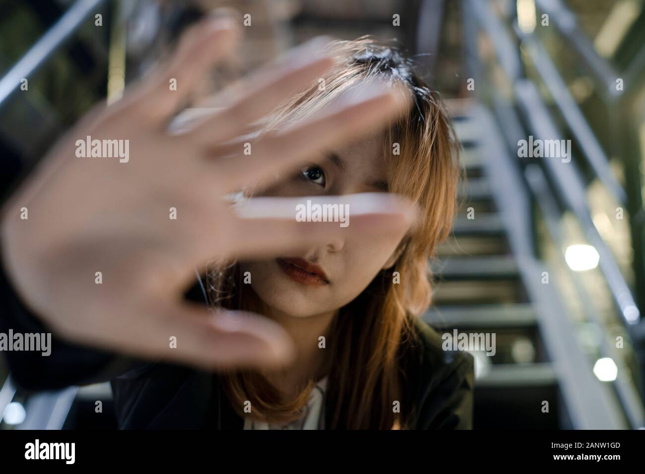 Woman reach out hand hi-res stock photography and images - Alamy