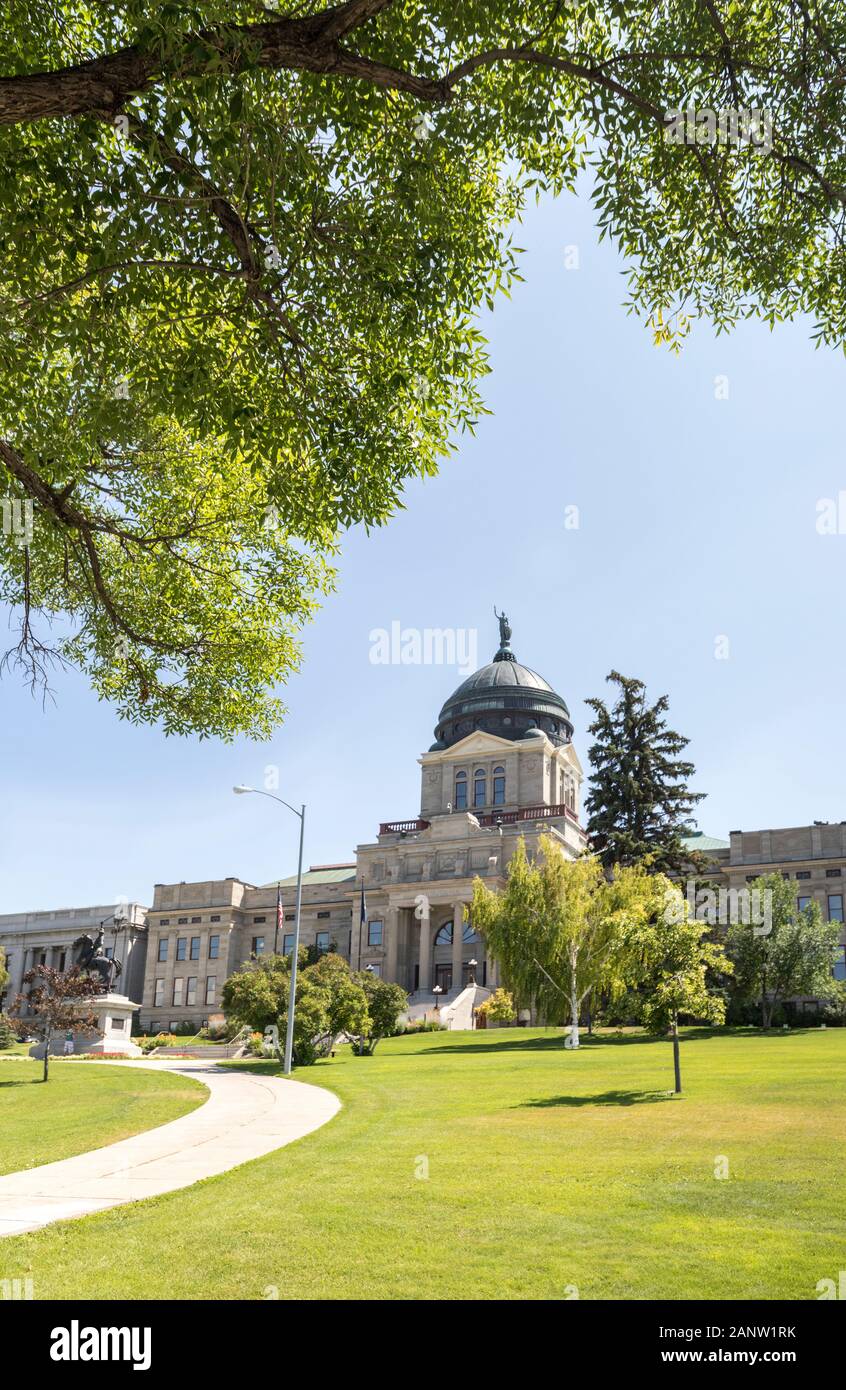 State Capitol building, East Sixth Street, Helena, Montana, USA Stock ...