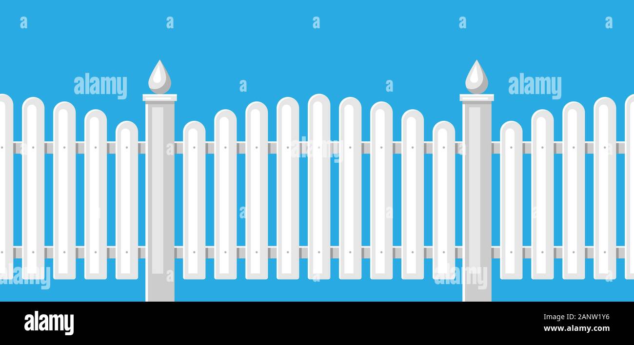 White wooden railing Stock Vector Images - Alamy