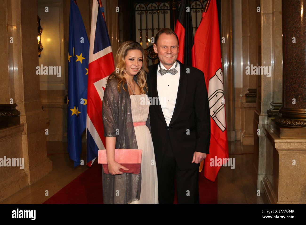 Innensenator Andy Grote und Catherine Saavedra beim Matthiae-Mahl 2016 ...