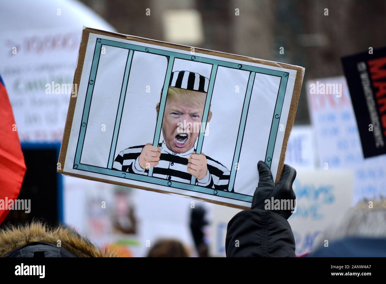 People holding signs at the "Rise and Roar" Women's March from Lower ...