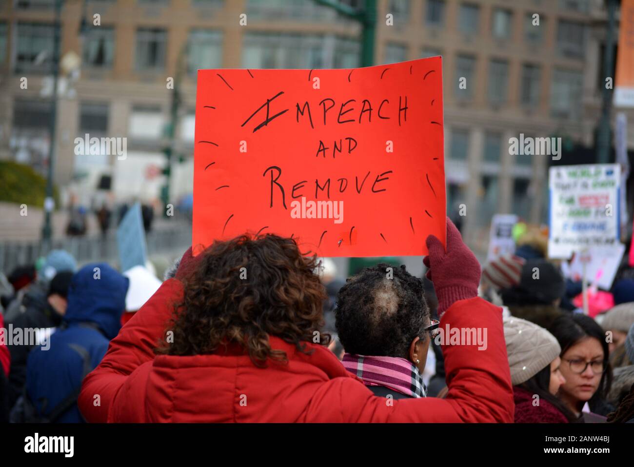 People holding signs at the "Rise and Roar" Women's March from Lower ...