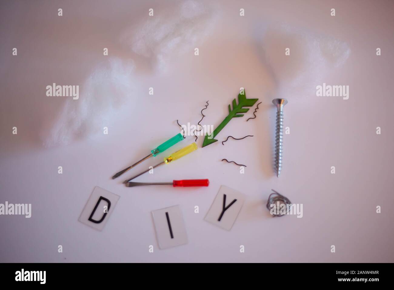 Still life - Creative flay lay with DIY theme Stock Photo - Alamy