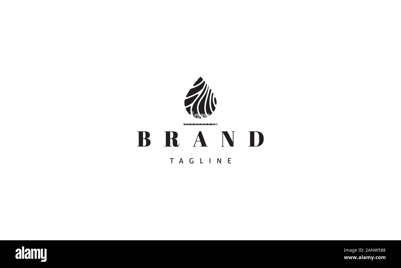 Vector logo on which an abstract image of a drop Stock Vector Image ...