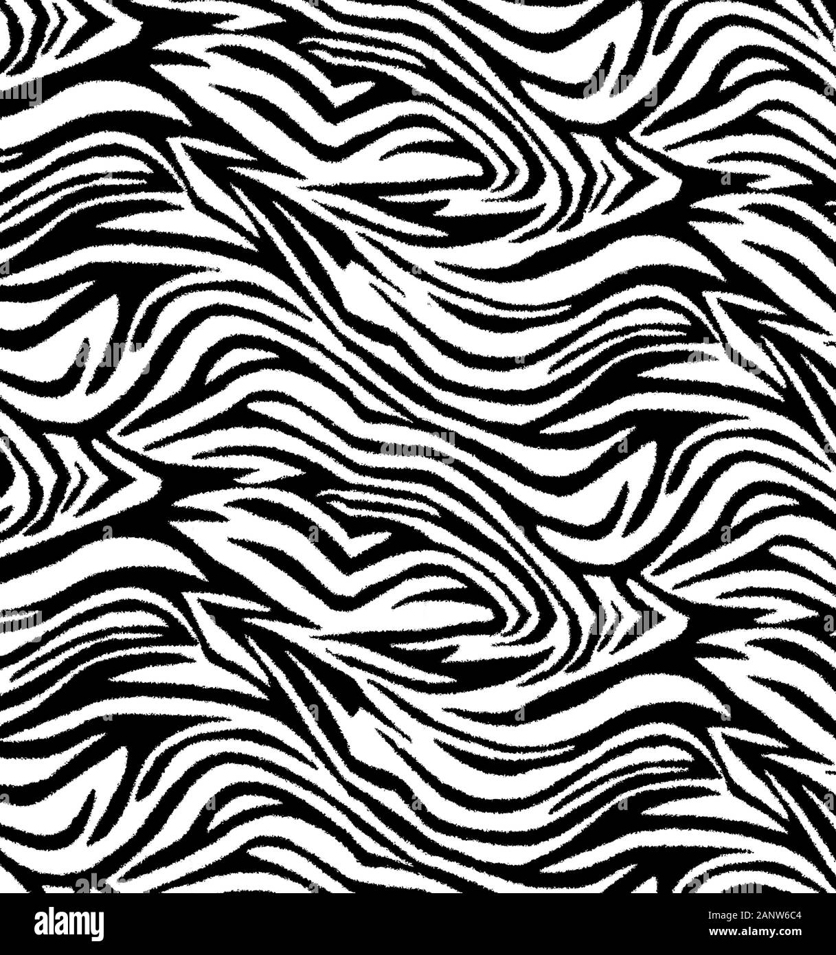 White Tiger Stripes Pattern