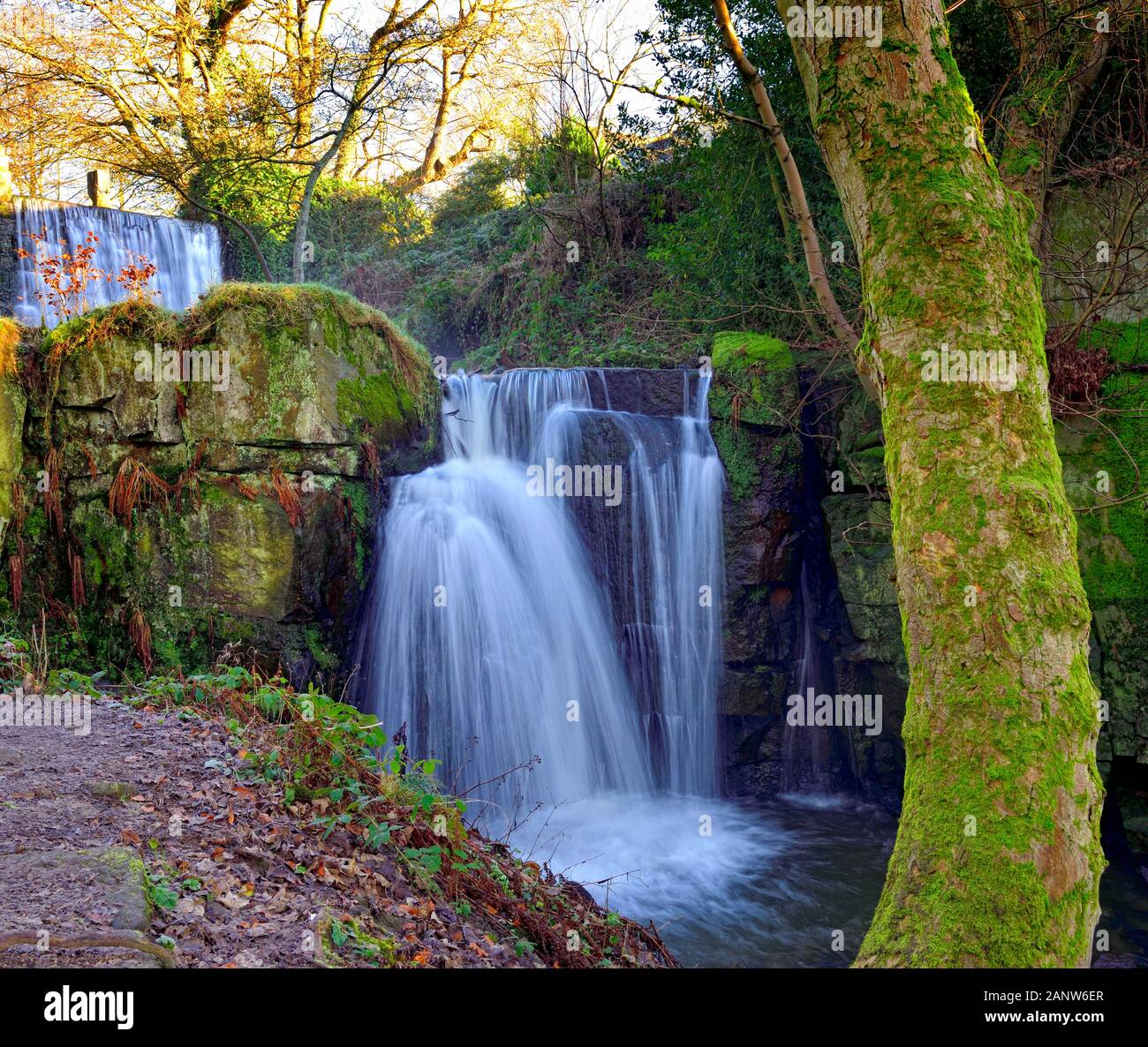 Lumsdale waterfall,Matlock,Derbyshire peak district,England ,UK Stock ...