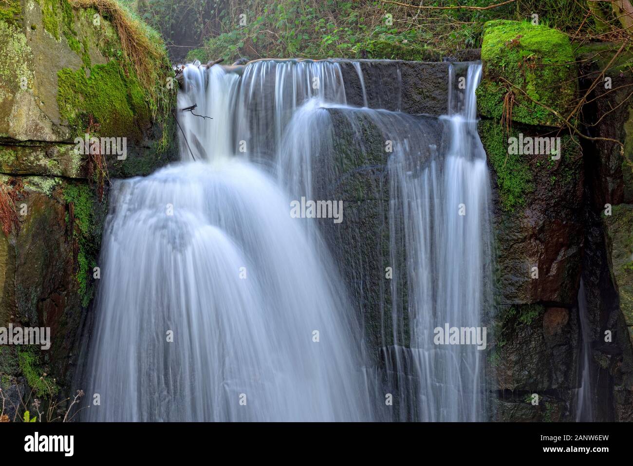Lumsdale waterfall,Matlock,Derbyshire peak district,England ,UK Stock ...