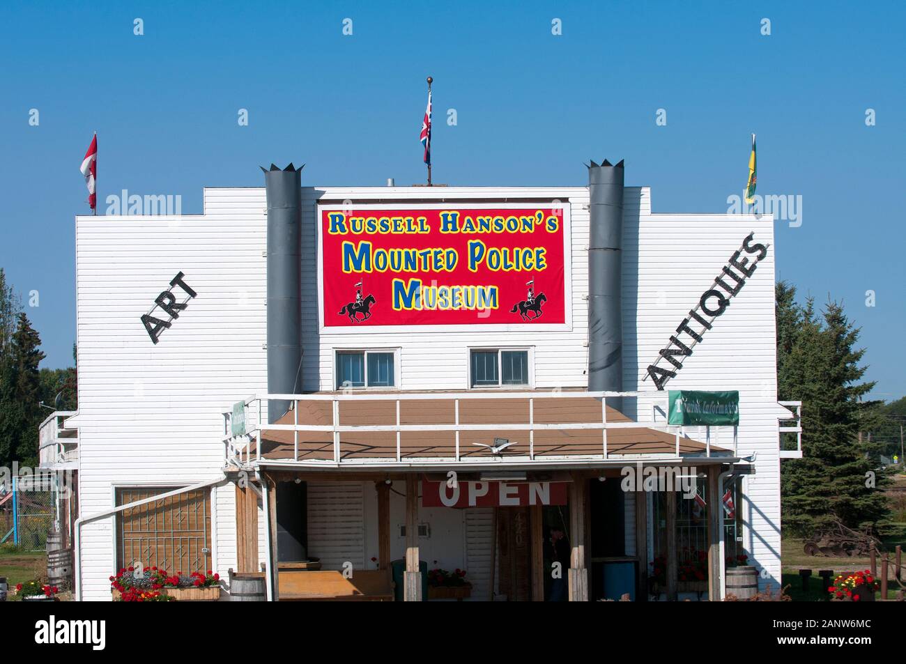 Russel Hanson's Mounted Police Museum in Duck Lake Stock Photo - Alamy