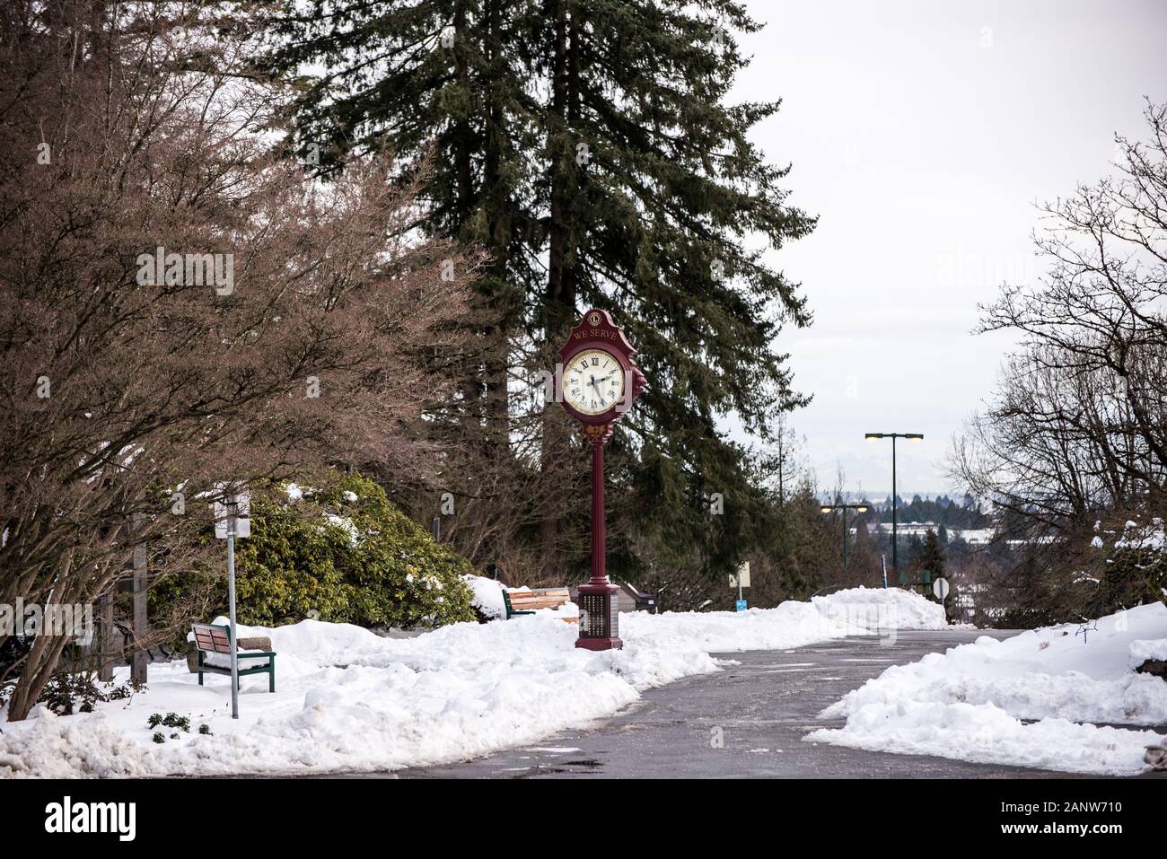 Snow in Vancouver Stock Photo - Alamy