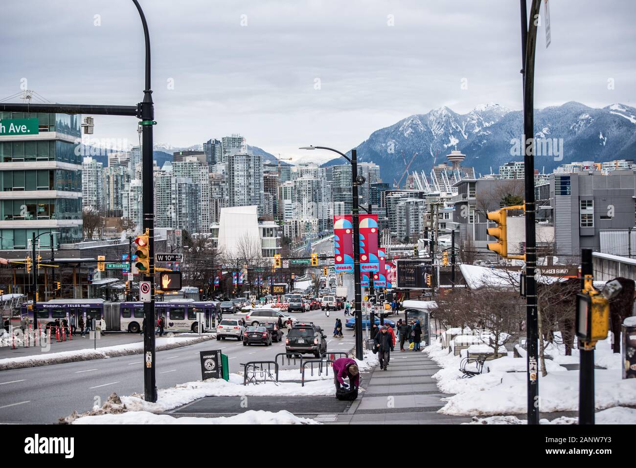 Snow in Vancouver Stock Photo - Alamy