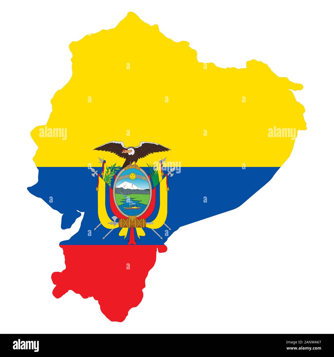 Ecuador Map Flag Vector illustration eps 10 Stock Vector Image & Art ...