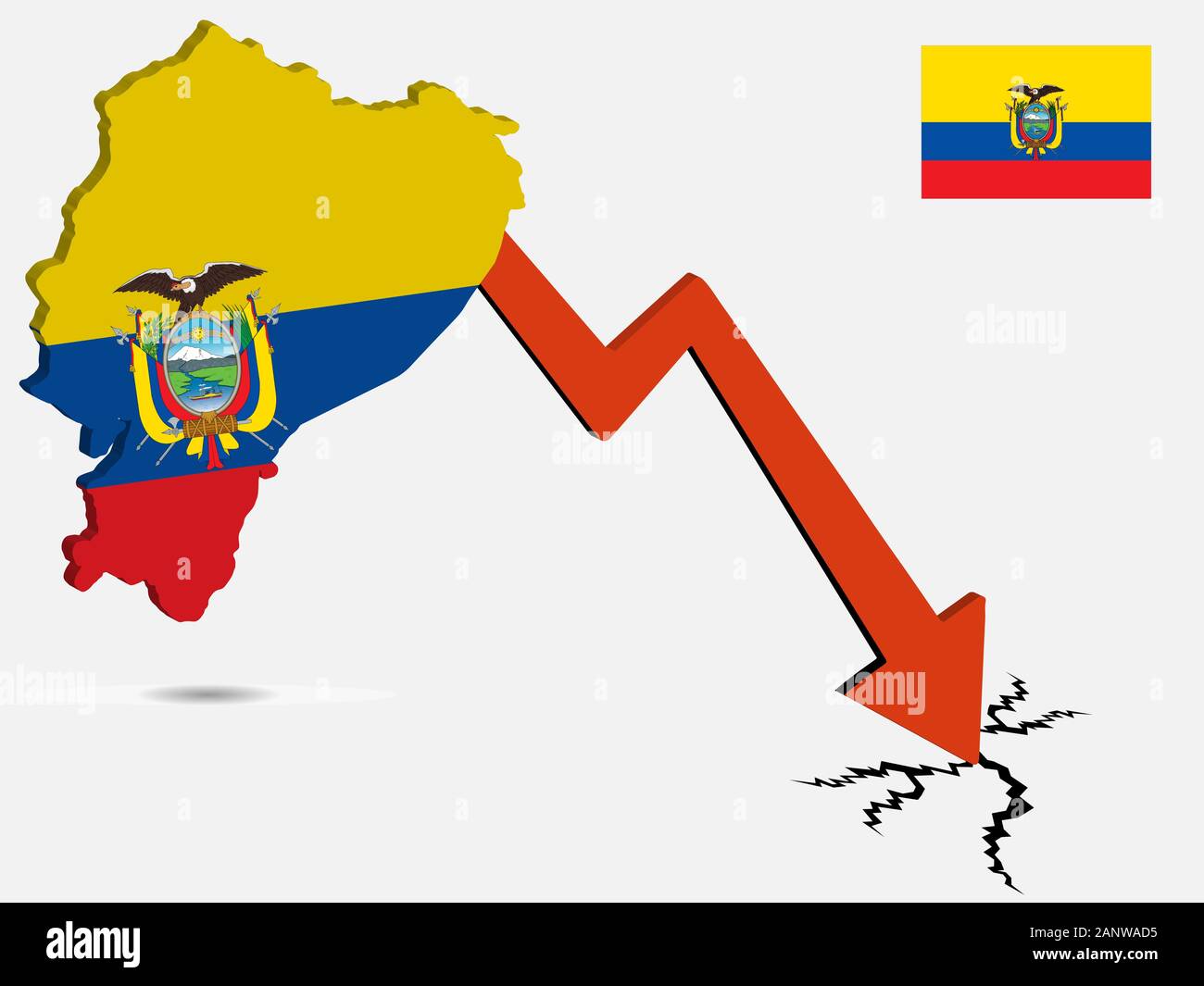 Ecuador graph Stock Vector Images - Alamy