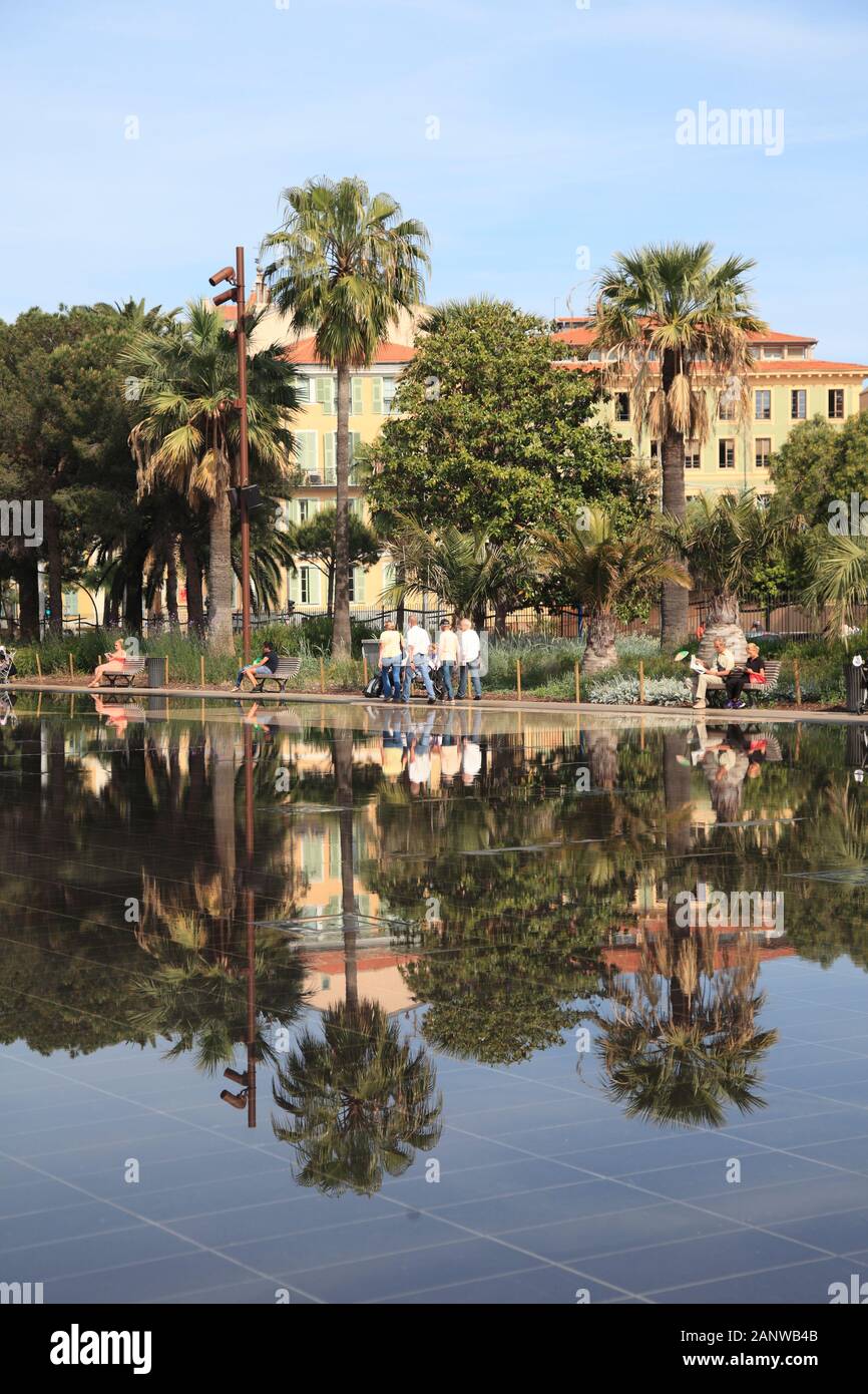 Promenade du Paillon, Park, Nice, Cote d'Azur, French Riviera, Provence ...