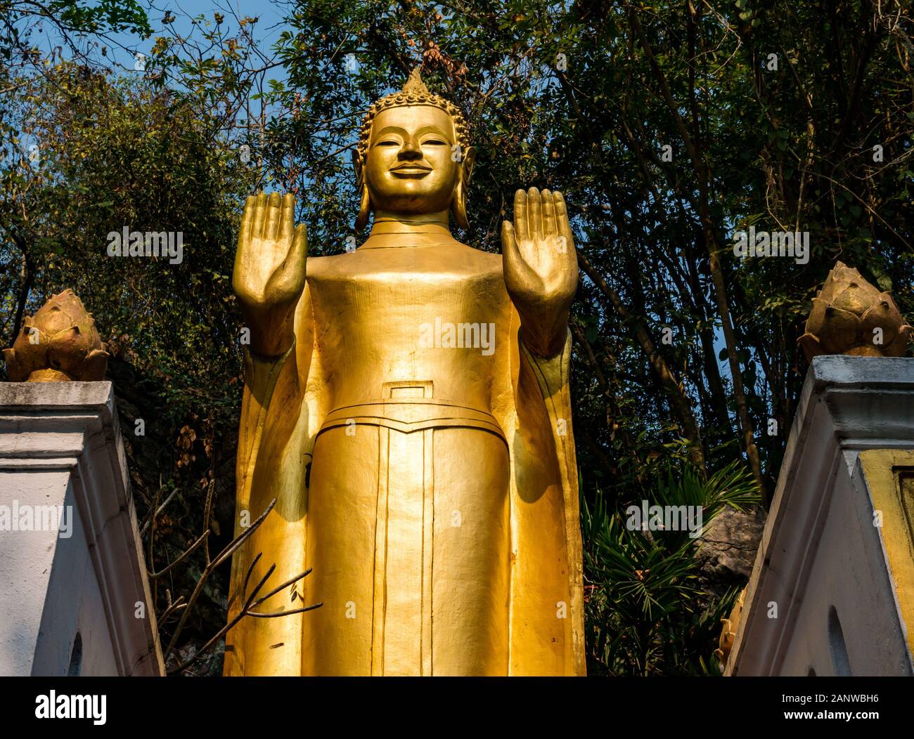 Golden Buddha, Phousi Hill, Luang Prabang, Laos, Southeast Asia Stock ...