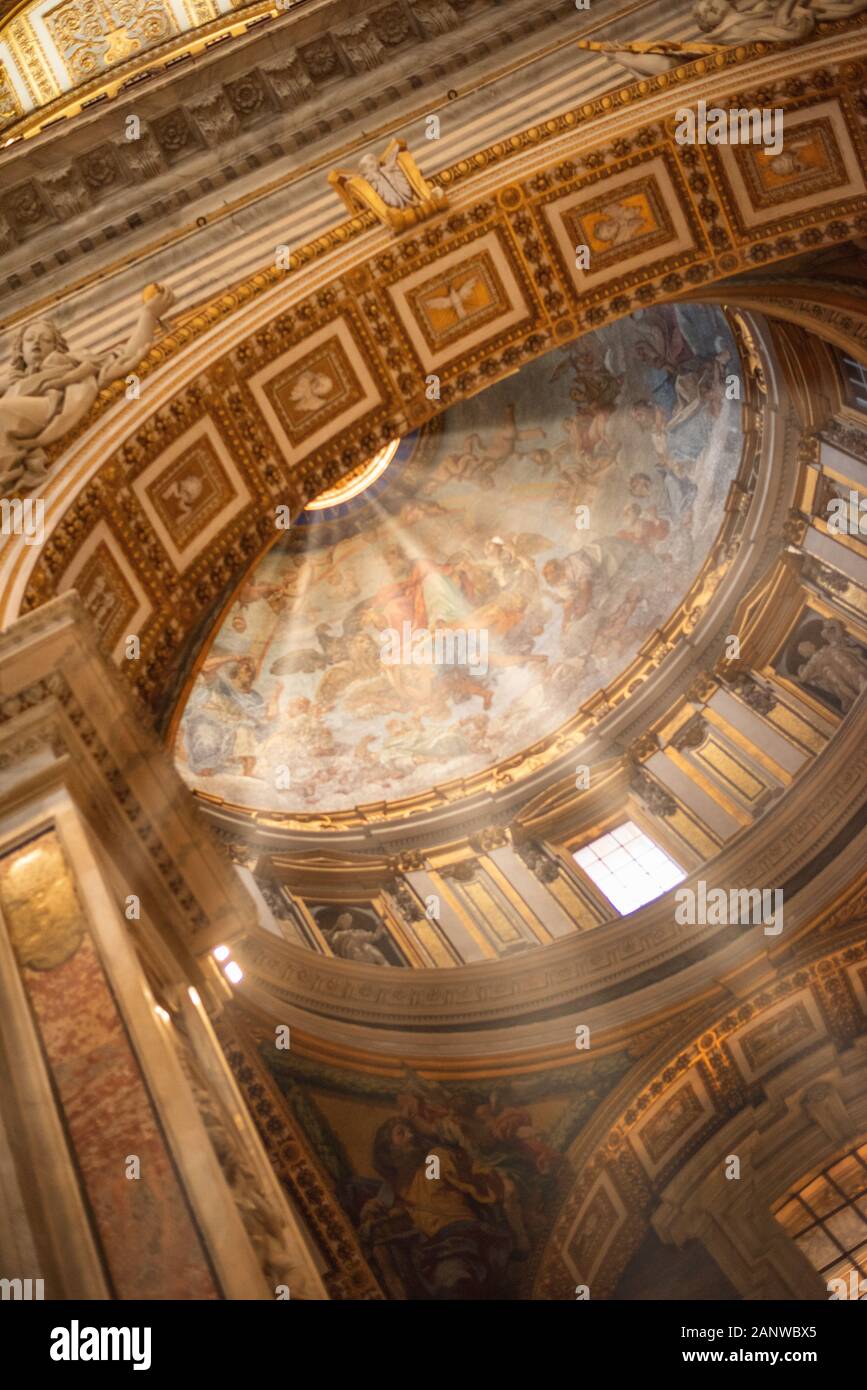 VATICAN - November 11, 2018: Inside the St. Peter's Basilica, Rome ...