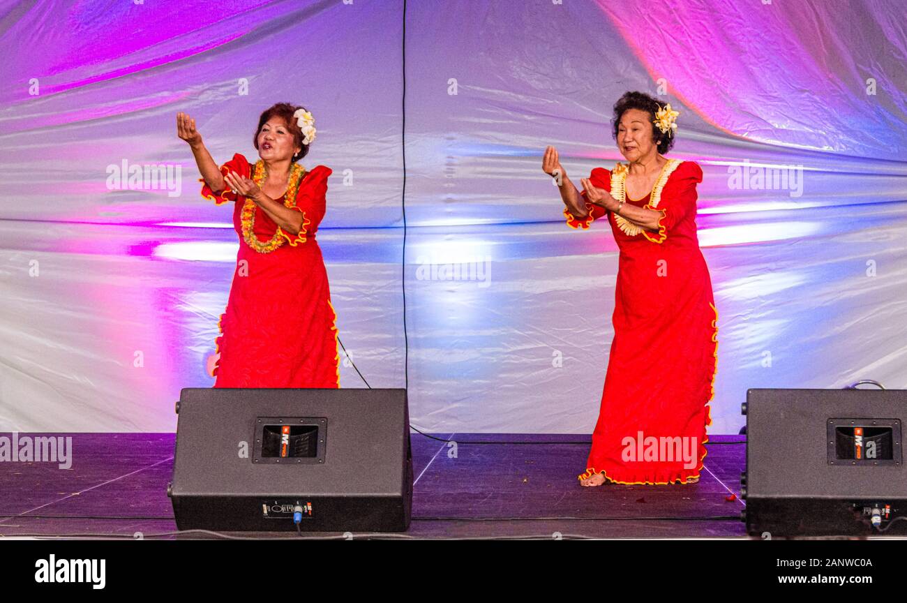 Lana‘i Pineapple Festival: Tutu Hula Stock Photo - Alamy