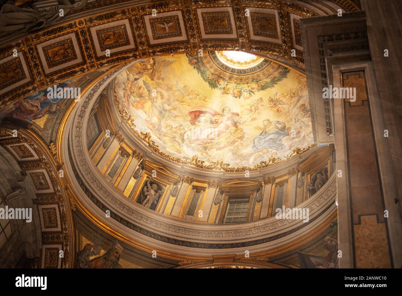 VATICAN - November 11, 2018: Inside the St. Peter's Basilica, Rome ...