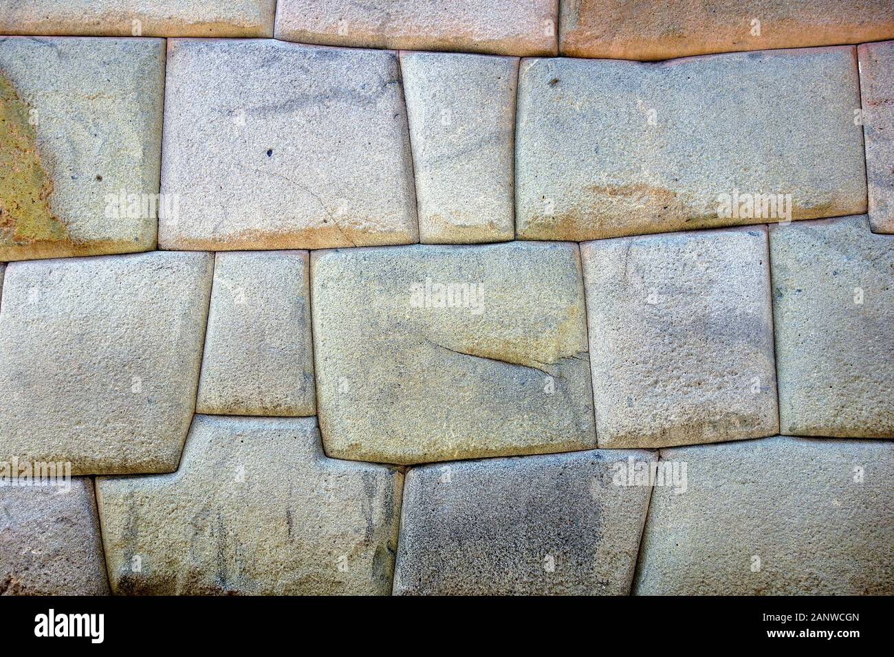 Inca stone wall, downtown, Cuzco, Cusco, Peru, South America, UNESCO ...